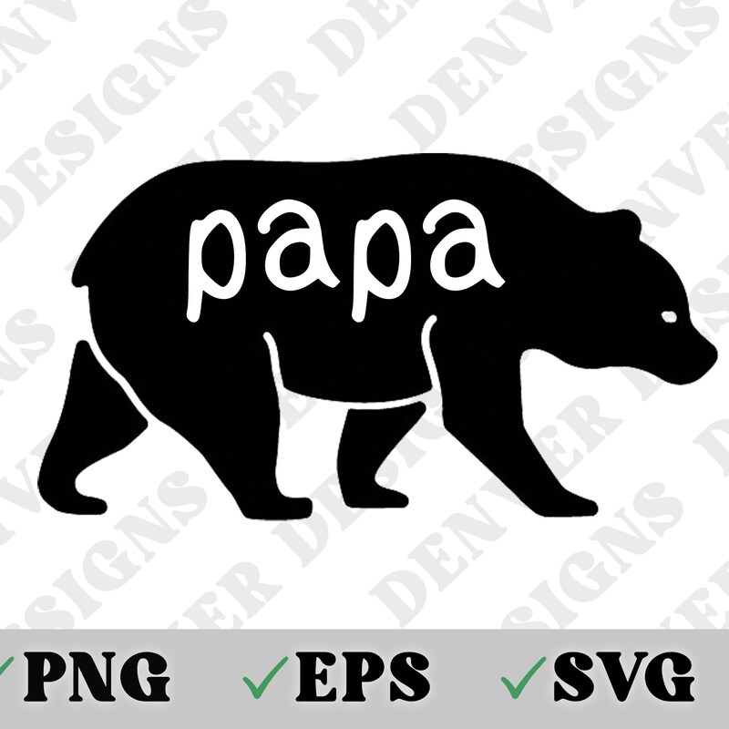 Papa Bear Sticker - Etsy