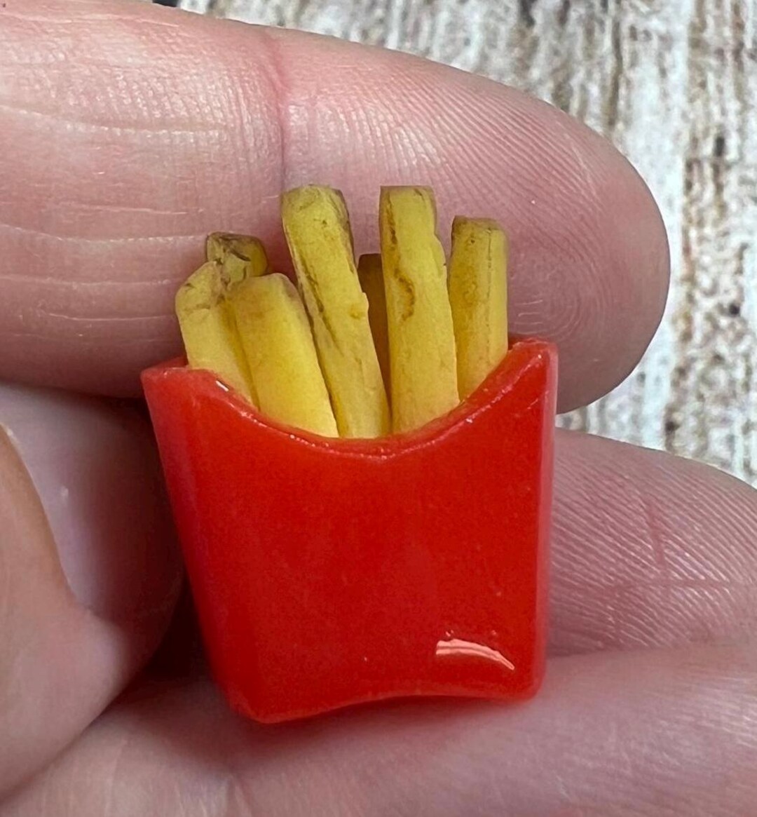French Fry Container With Fries Magnet, French Fry Magnet , Realistic ...