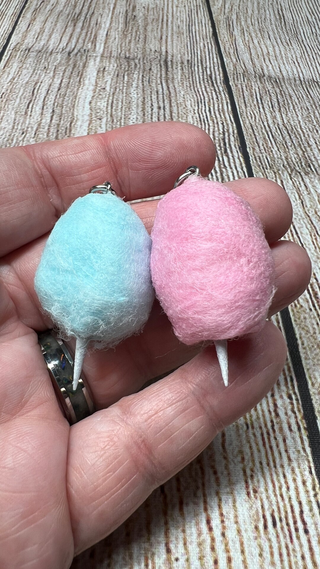 Cotton Candy on a Stick Charms - Etsy