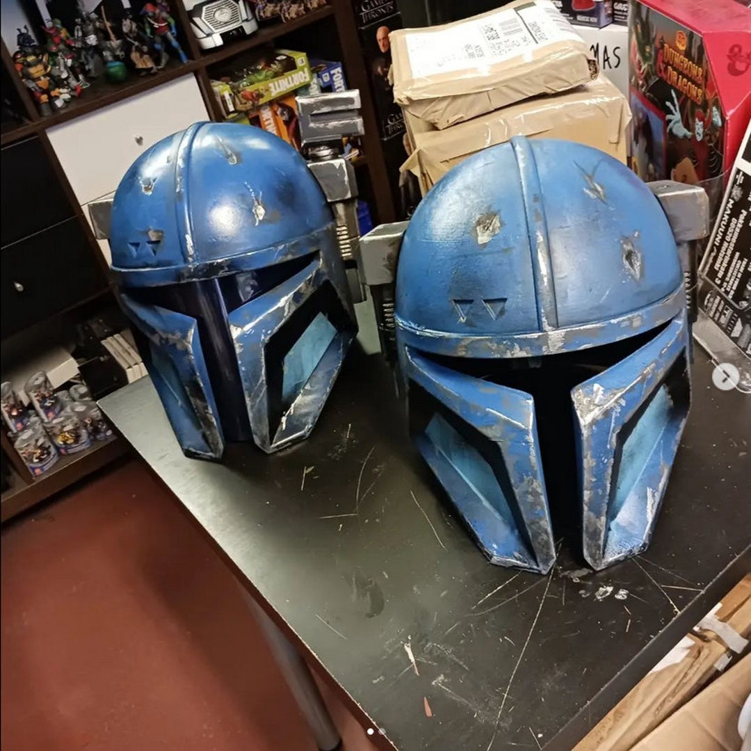 STAR WARS Custom Mandalorian Helemt Prop 1:1 Scale Wearable #3 LEFT - Etsy