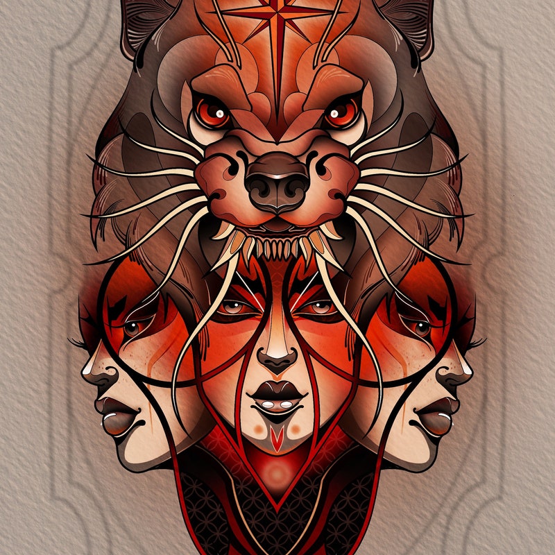 Neo Traditional - Etsy