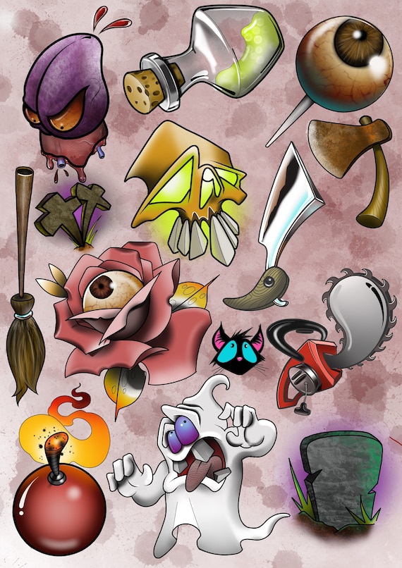 New School Tattoo Flash New School TATTOOS | GET A Custom Tattoo