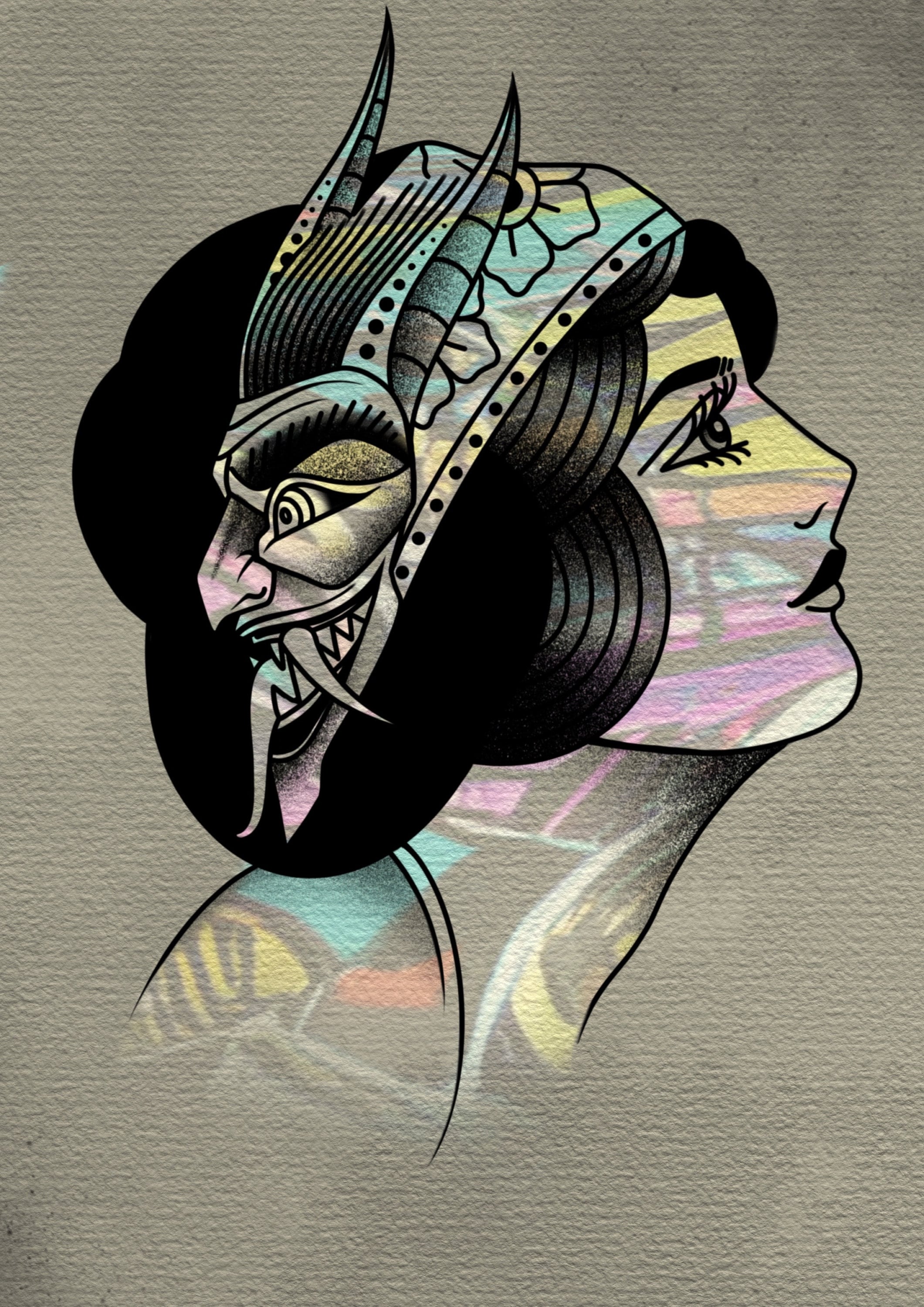 Traditional Tattoo Art Print - Etsy