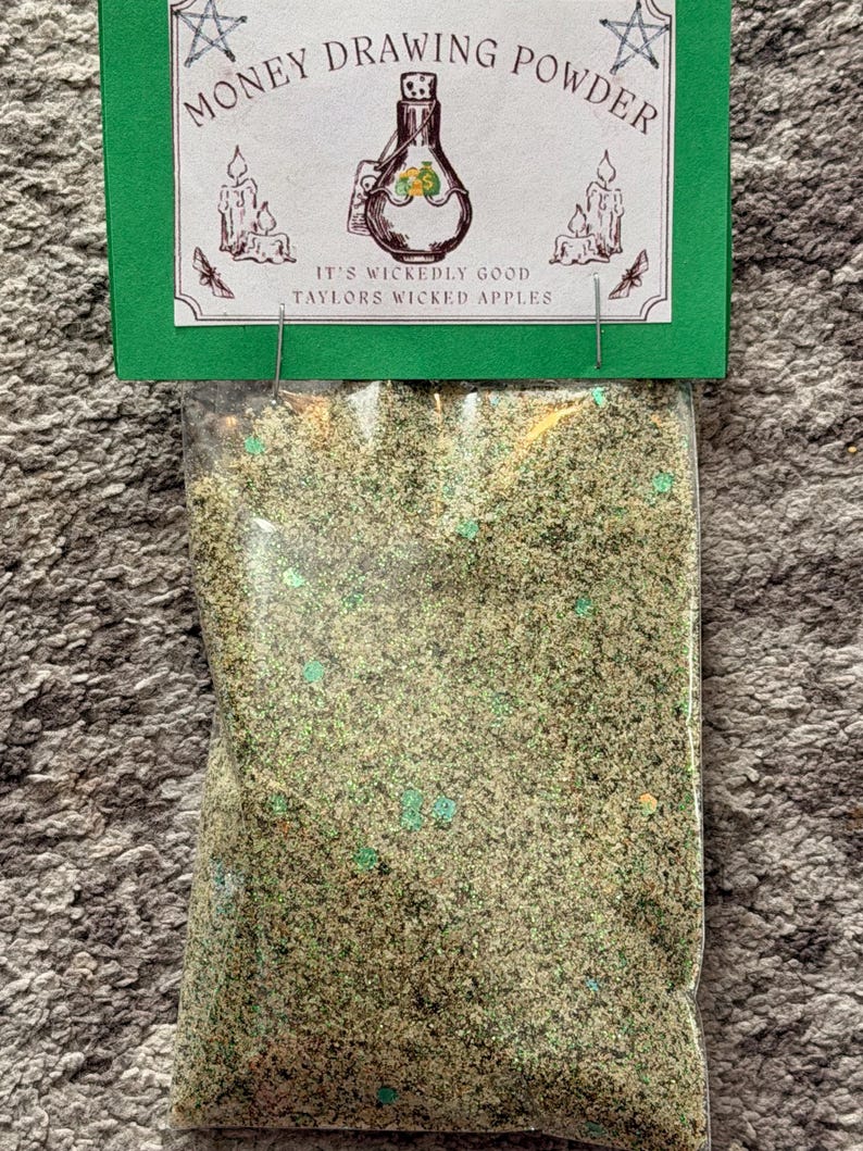 Wicked Shells Money Drawing Ritual Spell Powder -manifest Prosperity ...