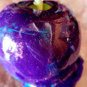Galaxy Grape Candy Apples, Edible Gifts - Etsy
