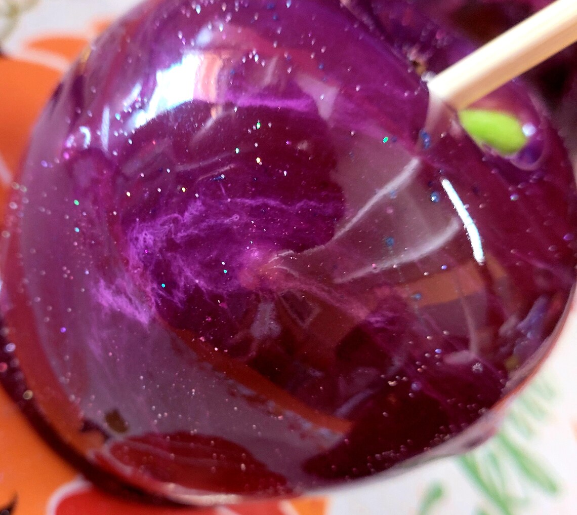 Galaxy Grape Candy Apples Edible Gifts - Etsy