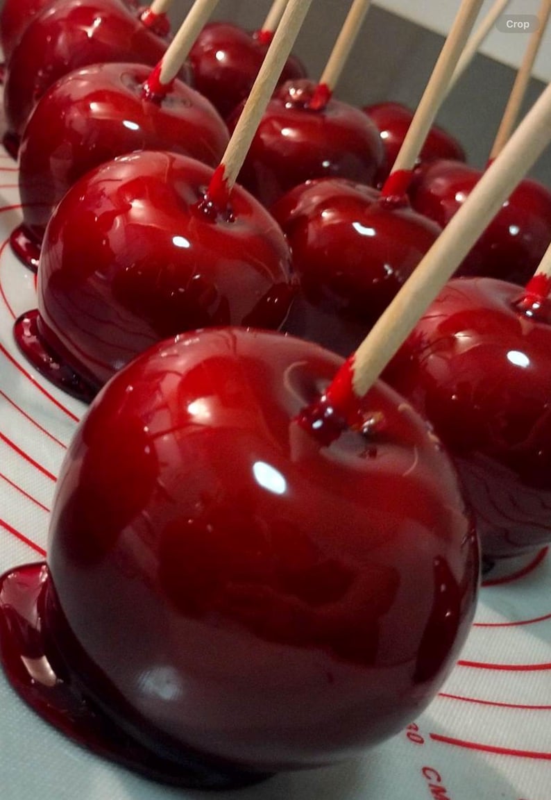 Cherry, Strawberry, Raspberry, Old Fashioned Candy Apples, Fair Style ...