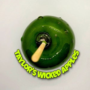 Pickle Flavored Candy Apples Pickled Flavored Fruit. Weird - Etsy
