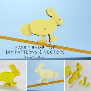 Rabbit Ramp Walker Toy Patterns and Vectors for Scroll Saw and CNC ...