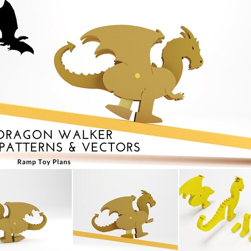 Ramp Walker Elephant Wooden Toy PDF Patterns and Assembly - Etsy