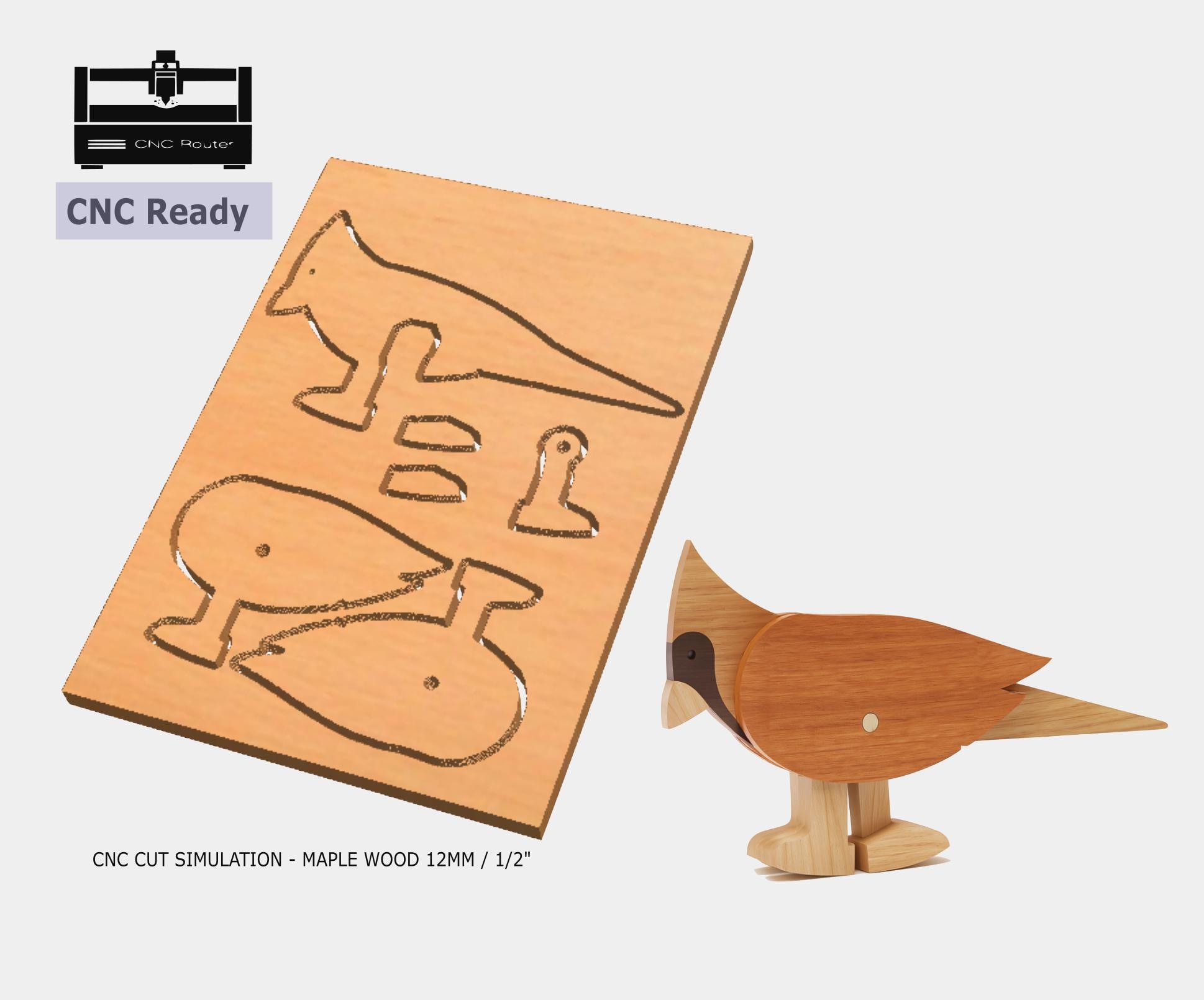 DIY Ramp Walker Cardinal Bird Patterns and Assembly Guide - Etsy