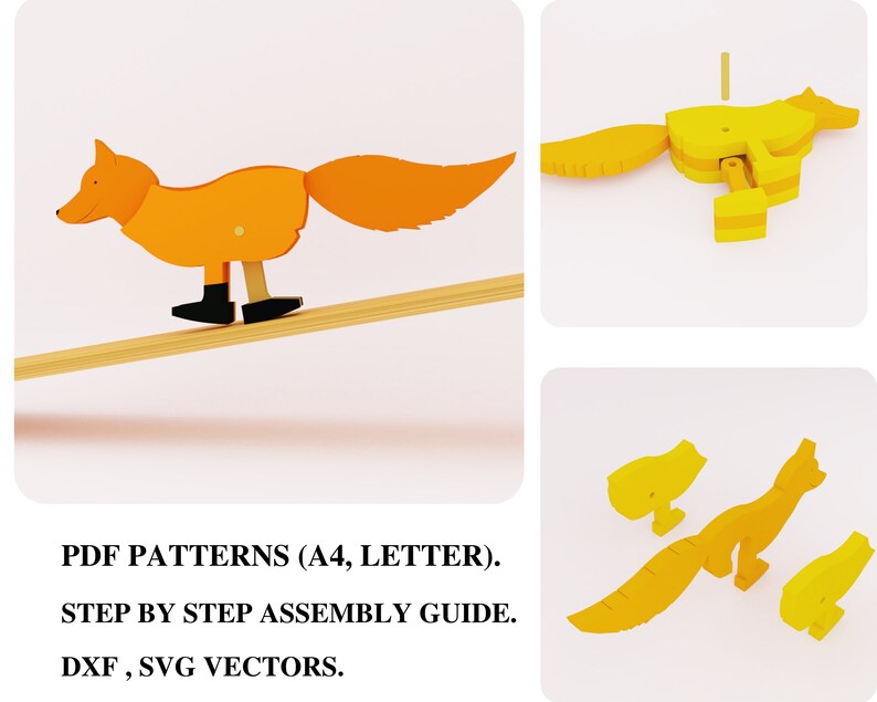 Ramp Walker Fox Toy - Etsy