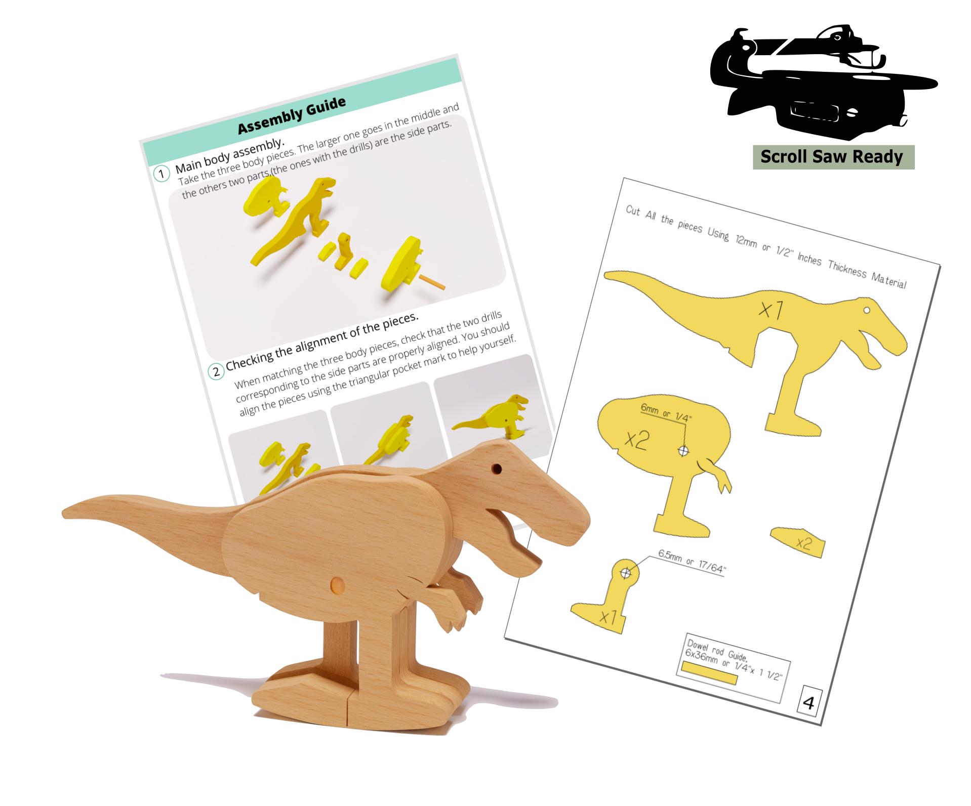Ramp Walker Dinosaur T-rex Pdf Patterns , Dxf, Svg Vectors - Etsy
