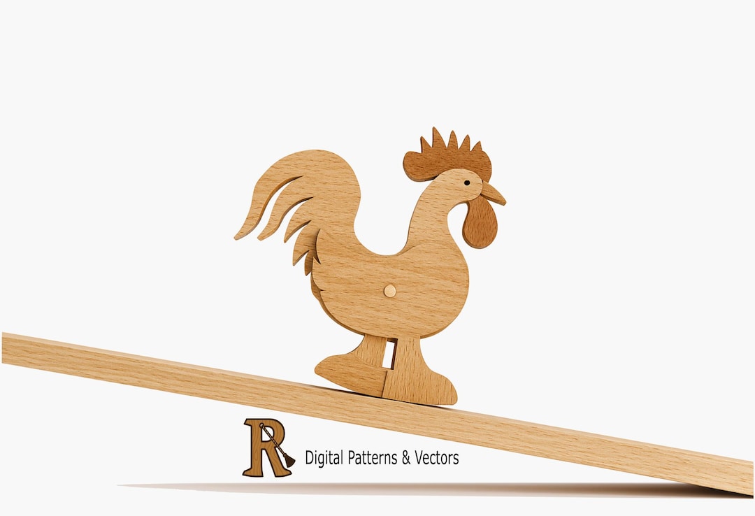 DIY Rooster Ramp Walker Toy Patterns and Assembly Guide - Etsy