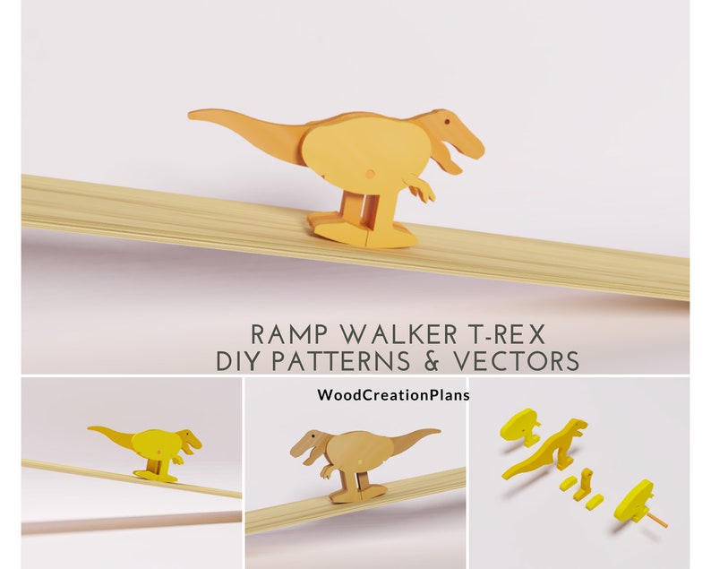 Ramp Walker Dinosaur T-rex Pdf Patterns , Dxf, Svg Vectors - Etsy