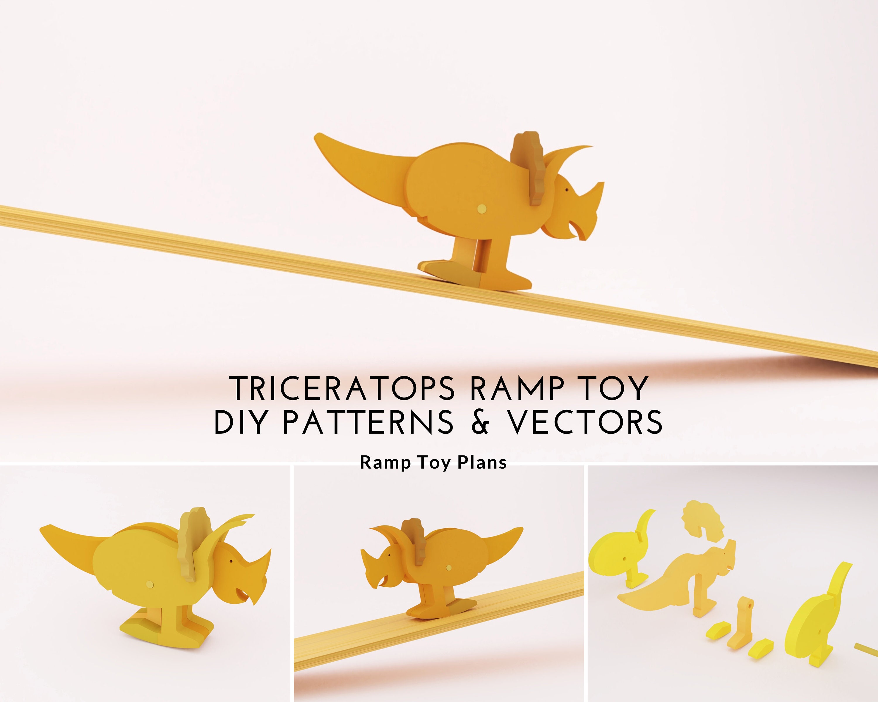 Ramp Walker Dinosaur Toy Patterns Pdf Dxf svg Vectors - Etsy
