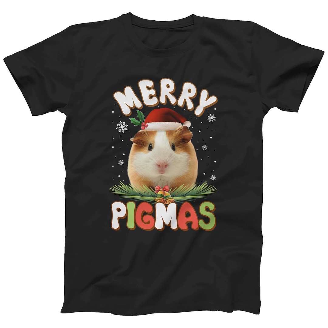 Merry Pigmas T-shirt: Christmas Guinea Pig Graphic Tee - Etsy