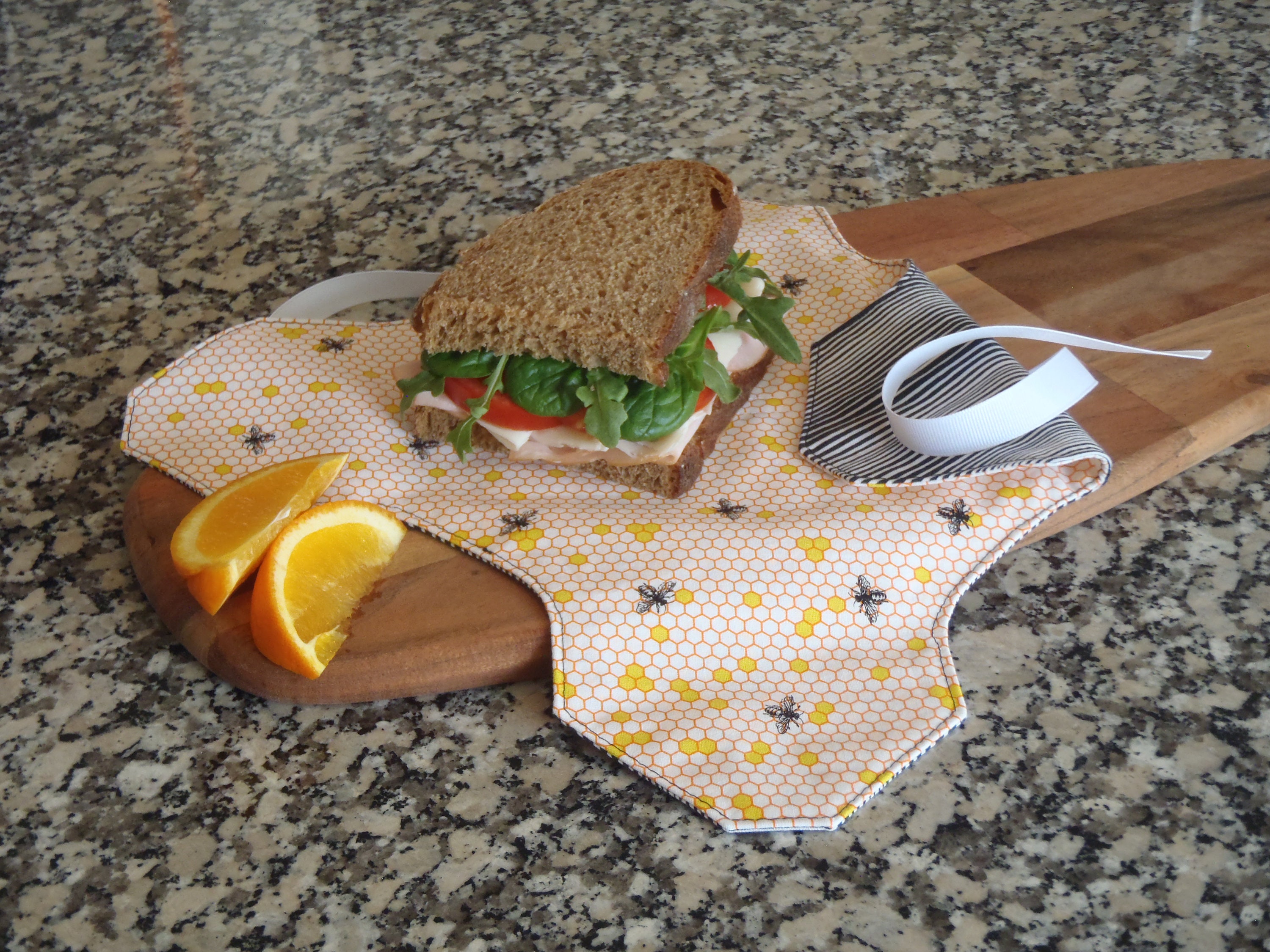 Fabric Sandwich Wrap - Tiles - Etsy