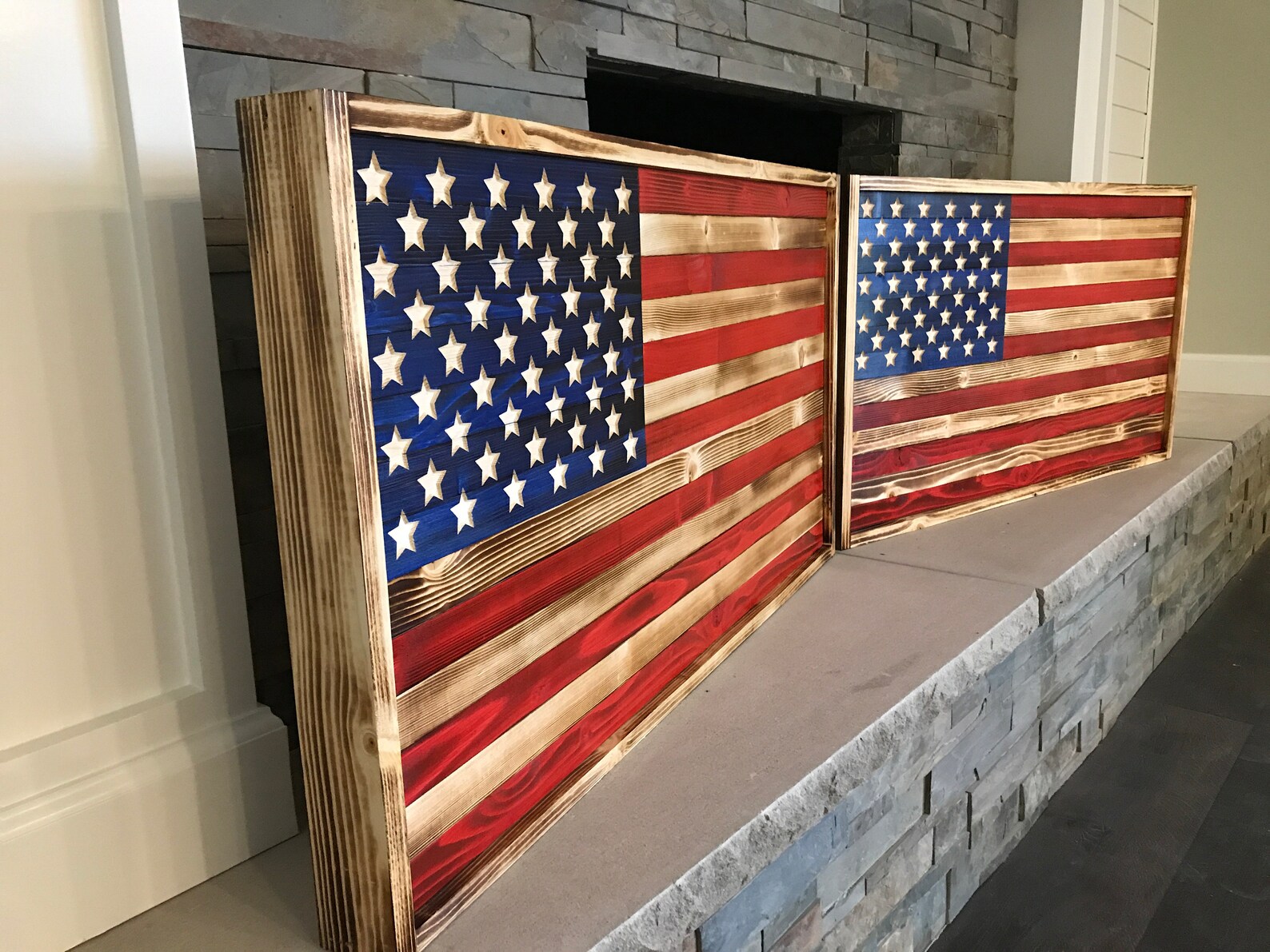 Rustic American Flag - Etsy
