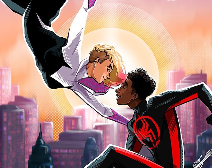 Gwen and Miles - Print - Etsy
