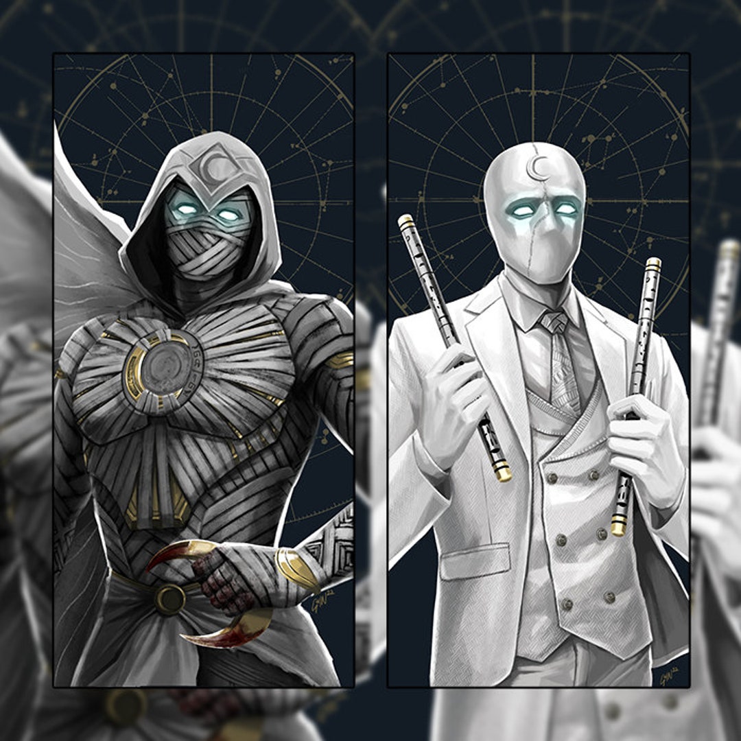 Moon Knight and Mr Knight - Prints - Etsy