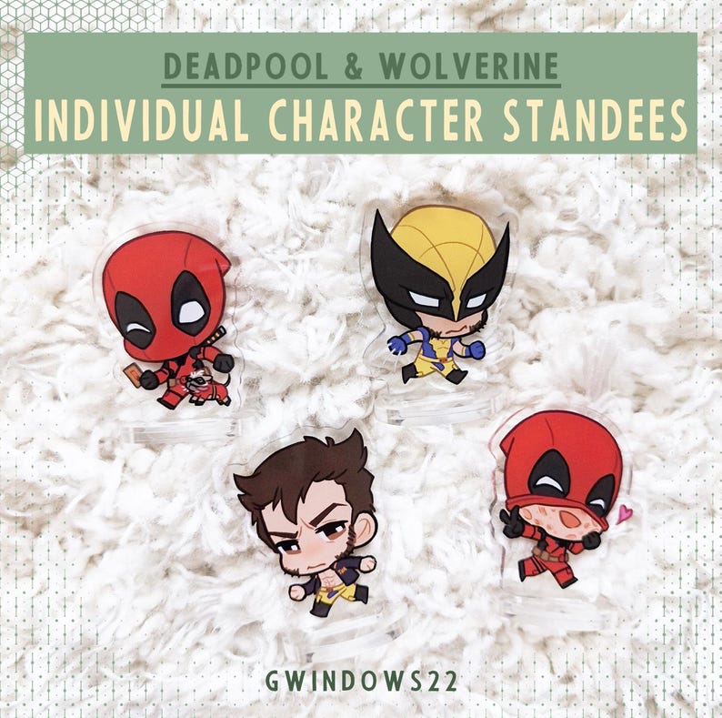 Deadpool and Wolverine - Standees (INDIVIDUAL CHARACTERS) - Etsy