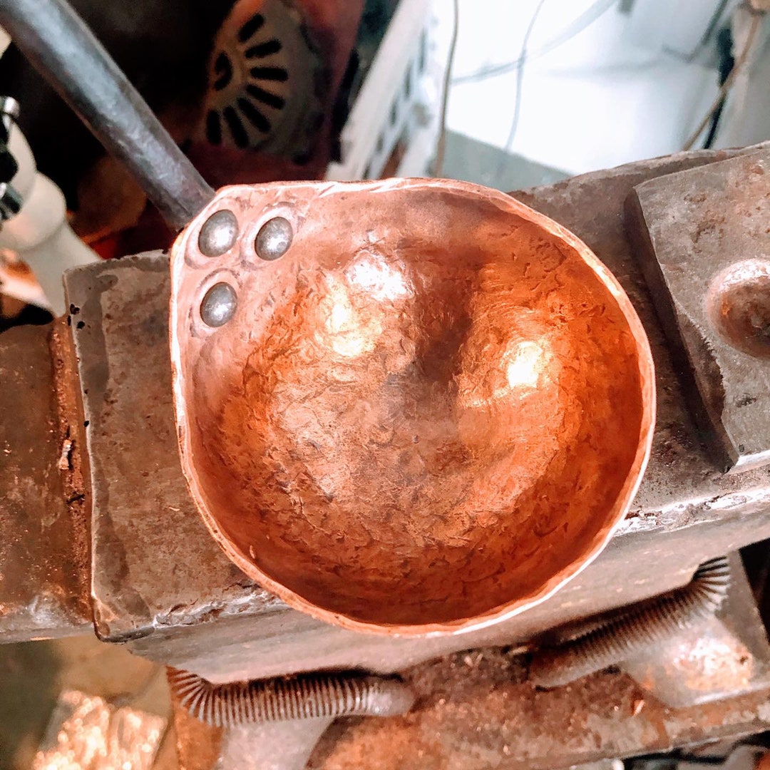Rustic Hand Forged Copper Ladle - Etsy