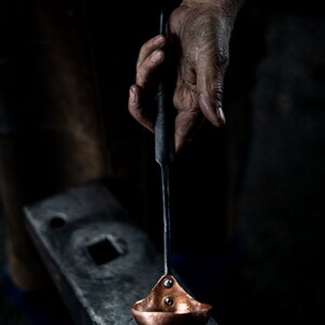 Rustic Hand Forged Copper Ladle - Etsy
