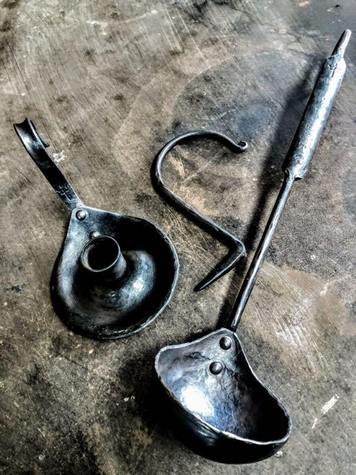 Rustic Hand Forged Ladle - Etsy