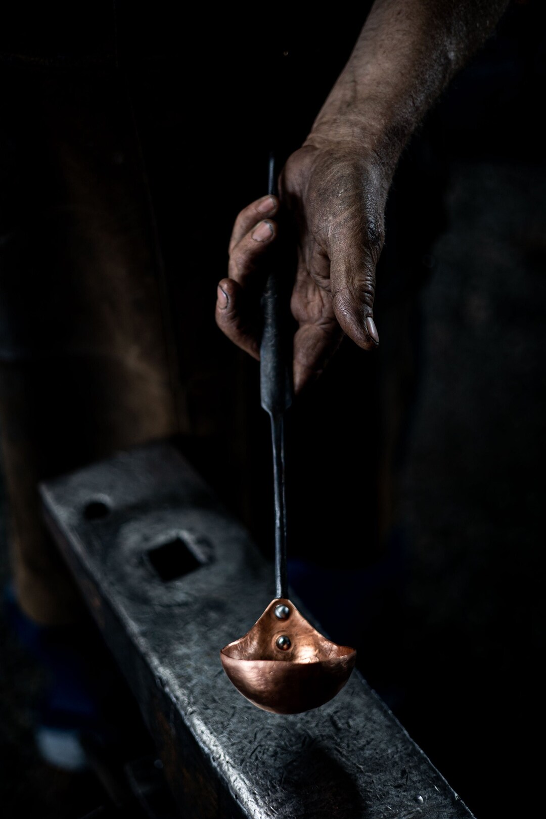 Rustic Hand Forged Copper Ladle - Etsy