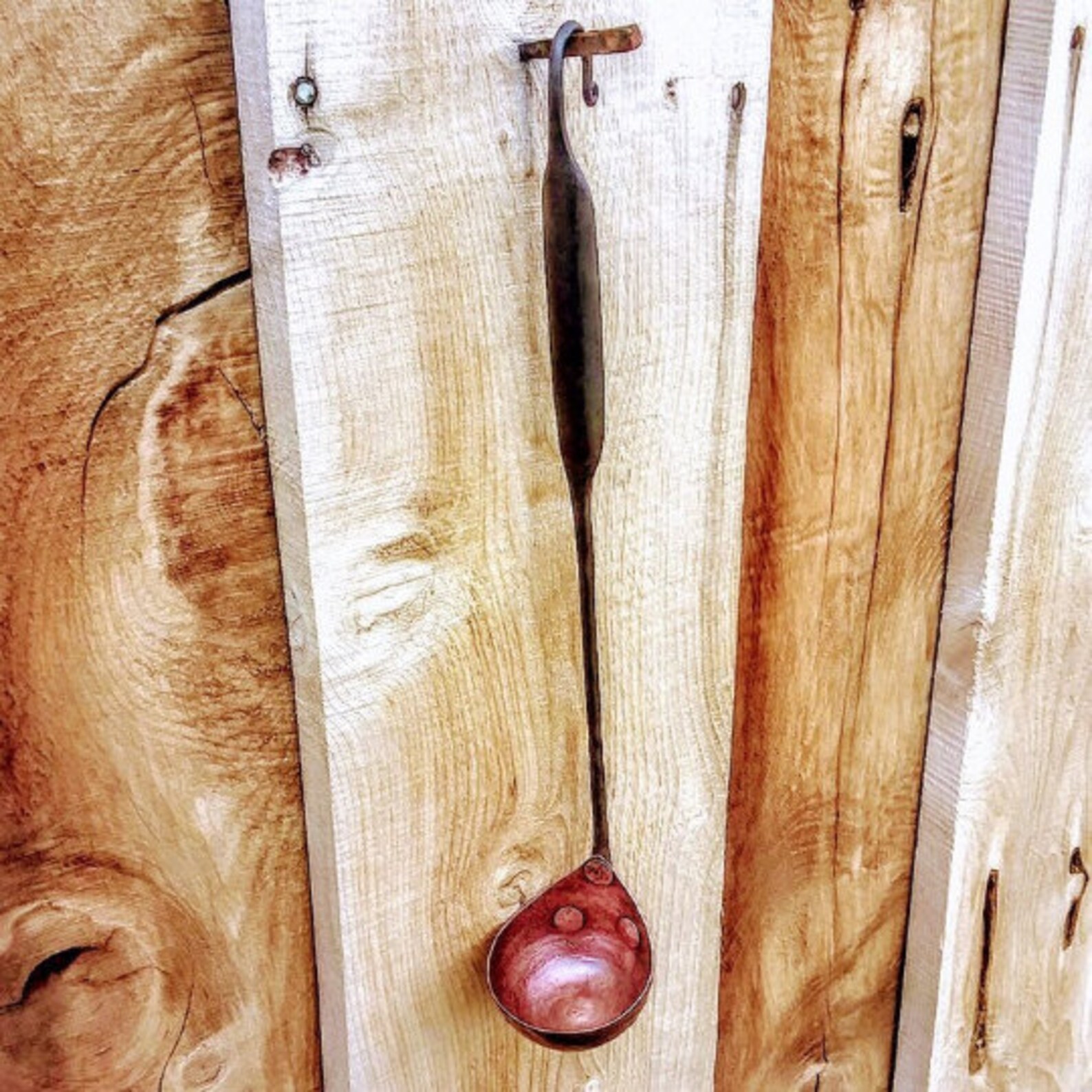 Rustic Hand Forged Copper Ladle - Etsy