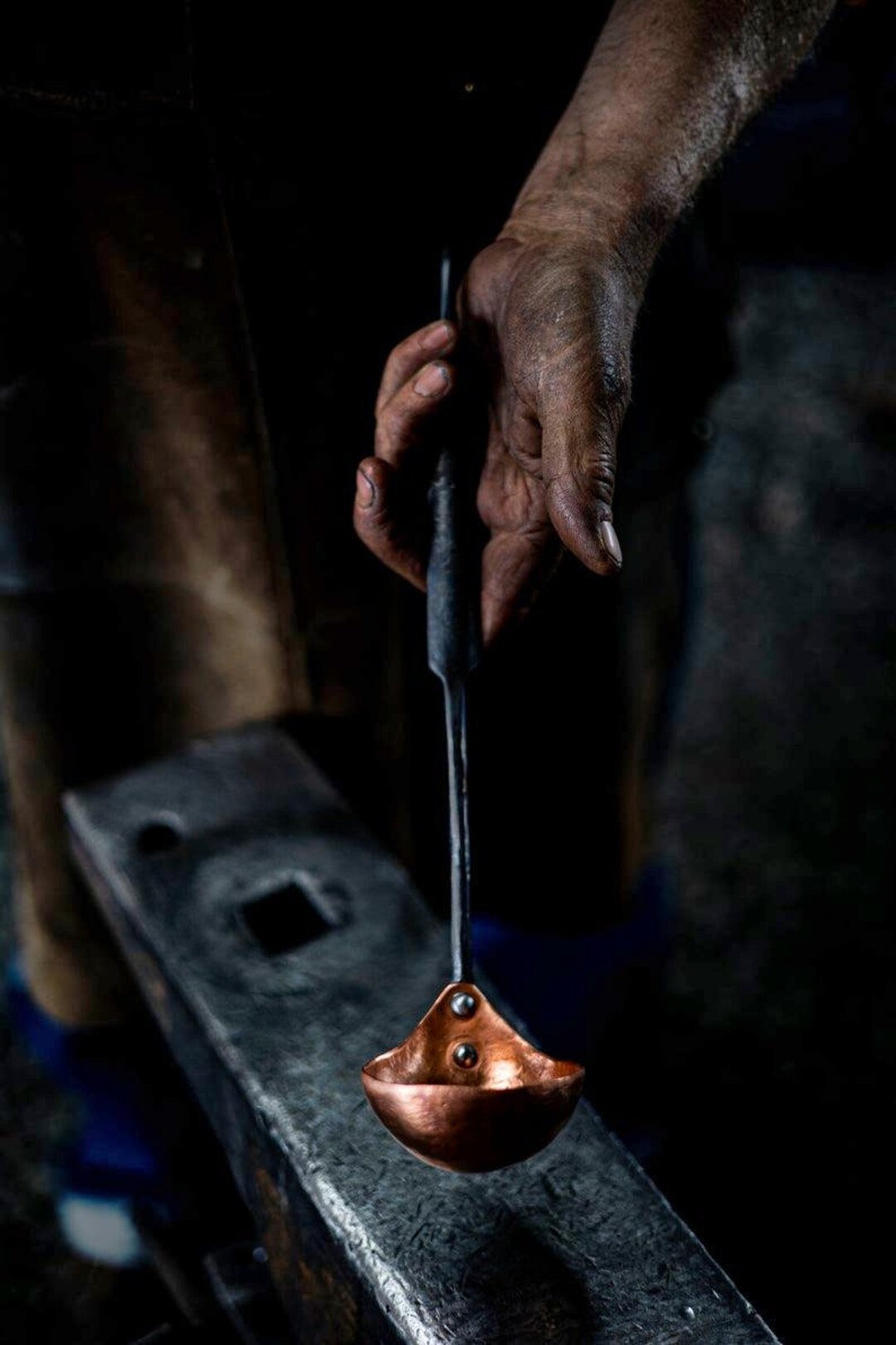 Rustic Hand Forged Copper Ladle - Etsy