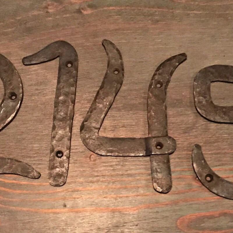 Wrought Iron House Numbers - Etsy