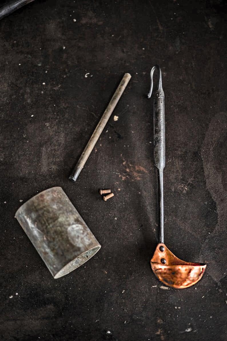 Rustic Hand Forged Copper Ladle - Etsy