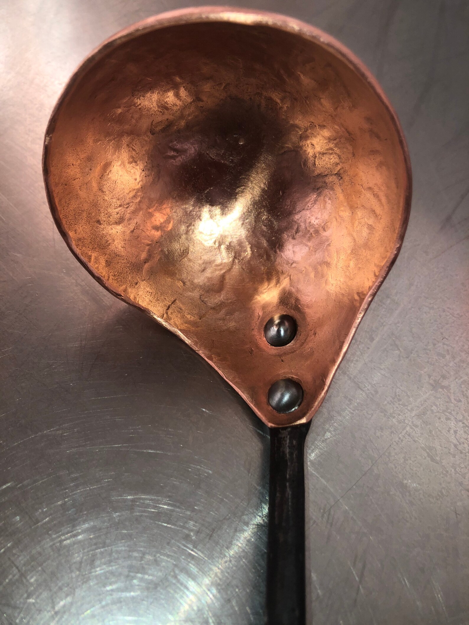 Rustic Hand Forged Copper Ladle - Etsy