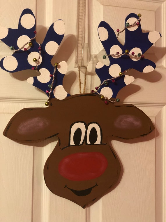 Reindeer Doorhanger - Etsy