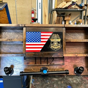 Custom Wall Mounted Duty Rack - Police Gear - Duty Gear Rack - EDC ...