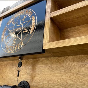 Custom Texas DPS Duty Rack: Police Gear Organizer With Keyed Lock - Etsy