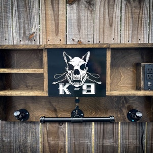 Custom Police K9 Skull Duty Rack - Police Gear - Duty Gear Rack - EDC ...