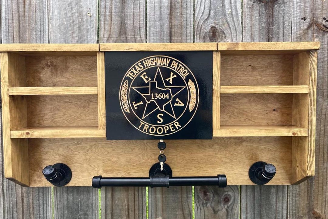 Custom Texas DPS Duty Rack: Police Gear Organizer With Keyed Lock - Etsy