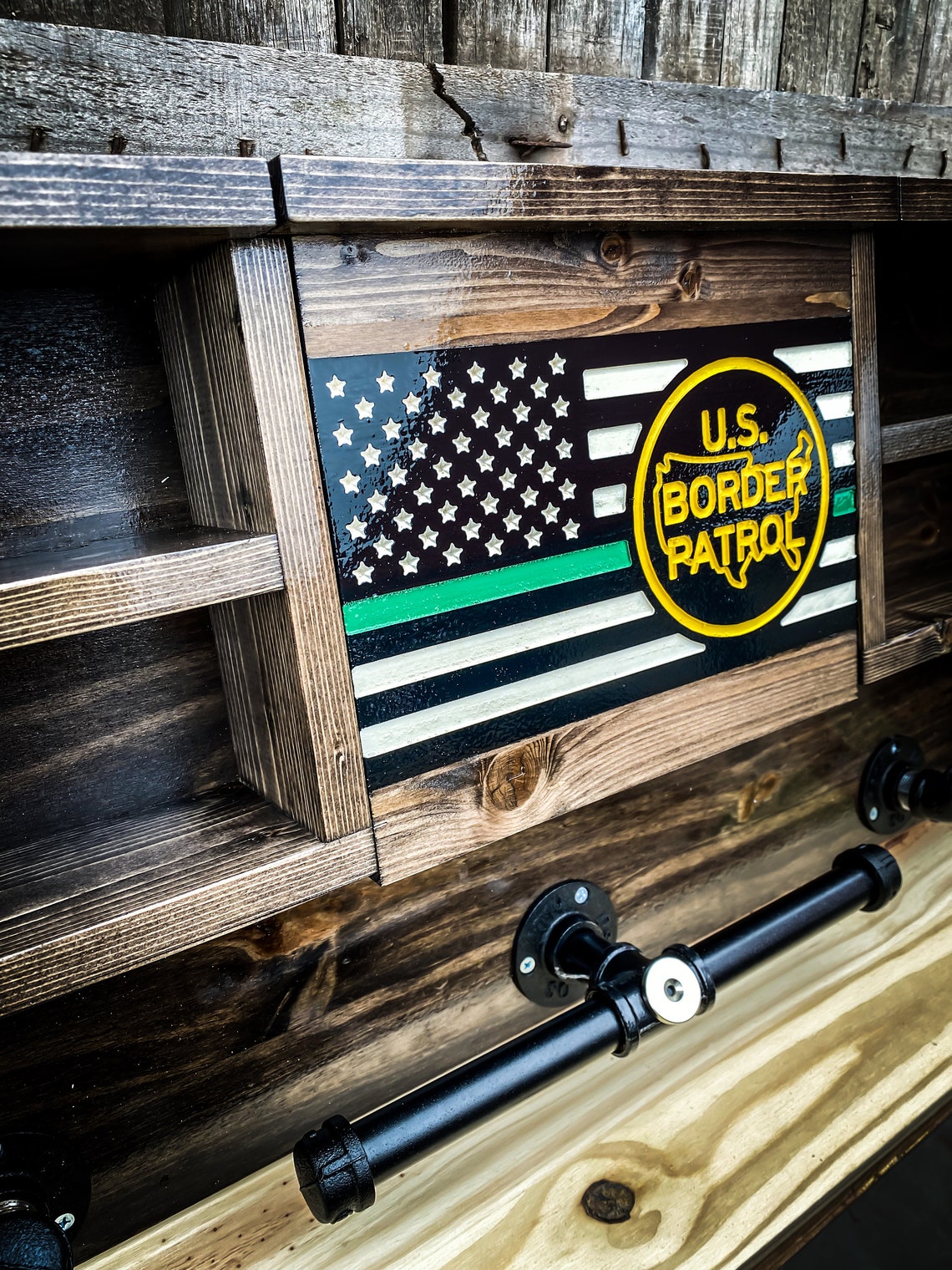 Custom Border Patrol Duty Gear Rack: Locking Storage, Vest Holder - Etsy