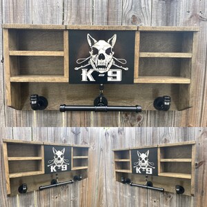 Custom Police K9 Skull Duty Rack - Police Gear - Duty Gear Rack - EDC ...