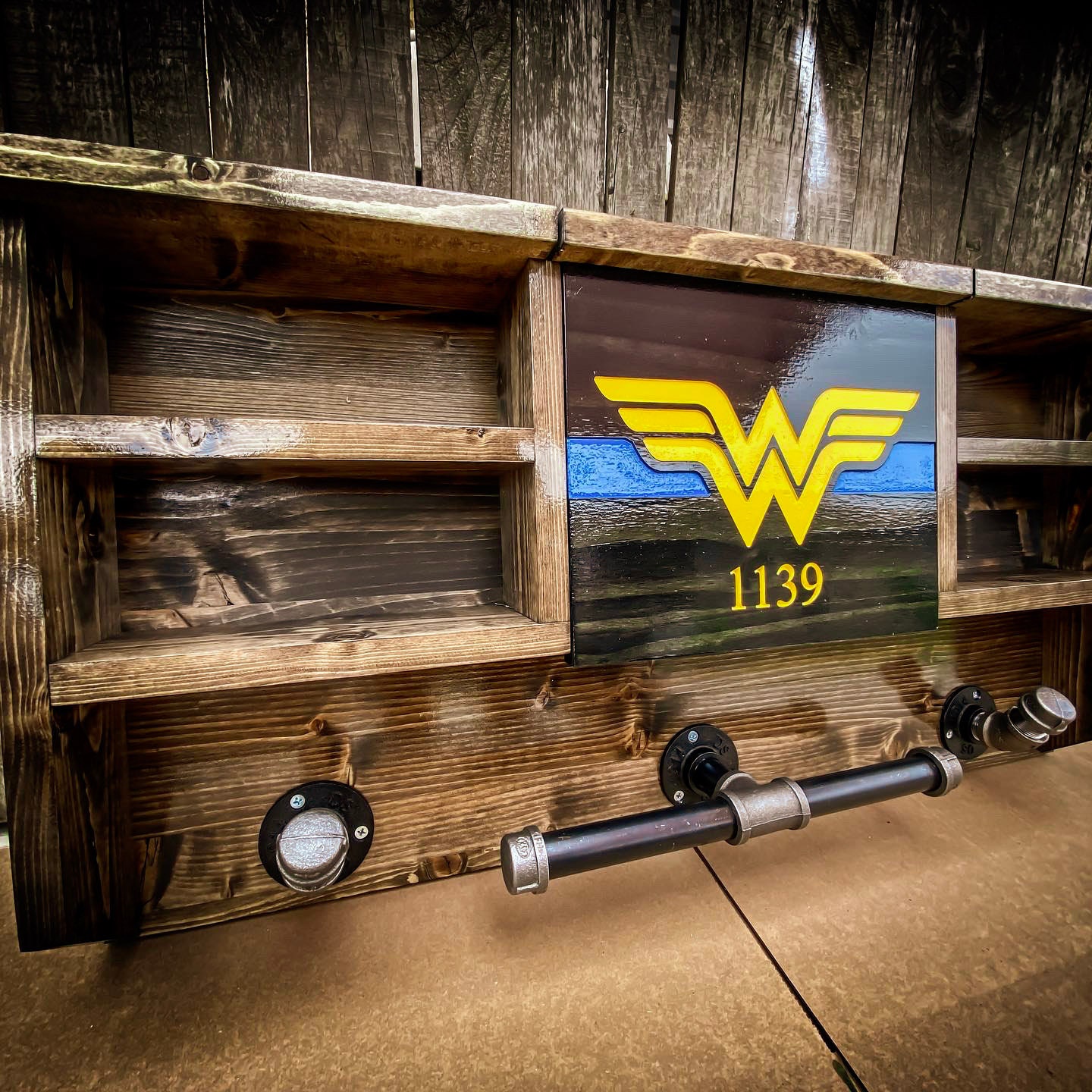 Custom Wall Mounted Wonder Woman Duty Rack Police Gear - Etsy