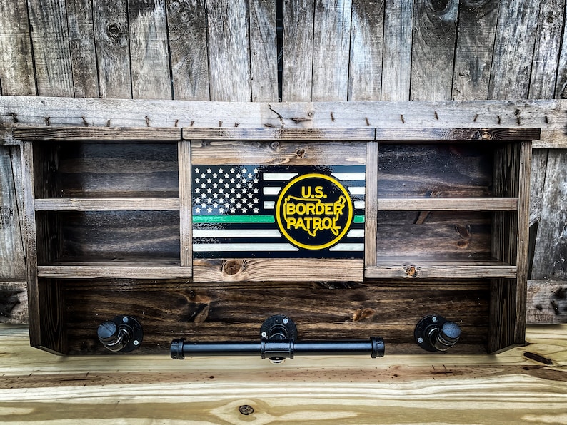 Custom Border Patrol Duty Gear Rack: Locking Storage, Vest Holder - Etsy