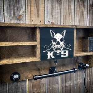 Custom Police K9 Skull Duty Rack - Police Gear - Duty Gear Rack - EDC ...