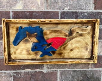 Ford Mustang Wood Sign - Etsy