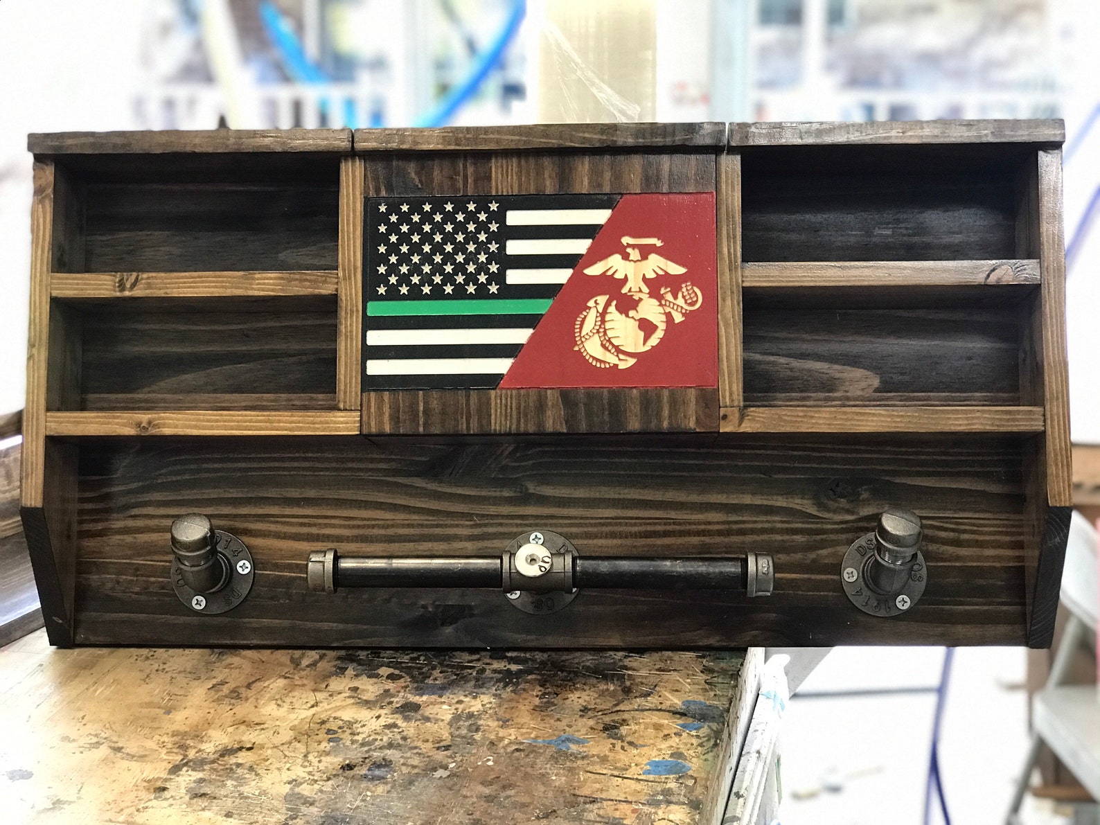 Custom Wall Mounted Duty Rack Police Gear Duty Gear Rack - Etsy