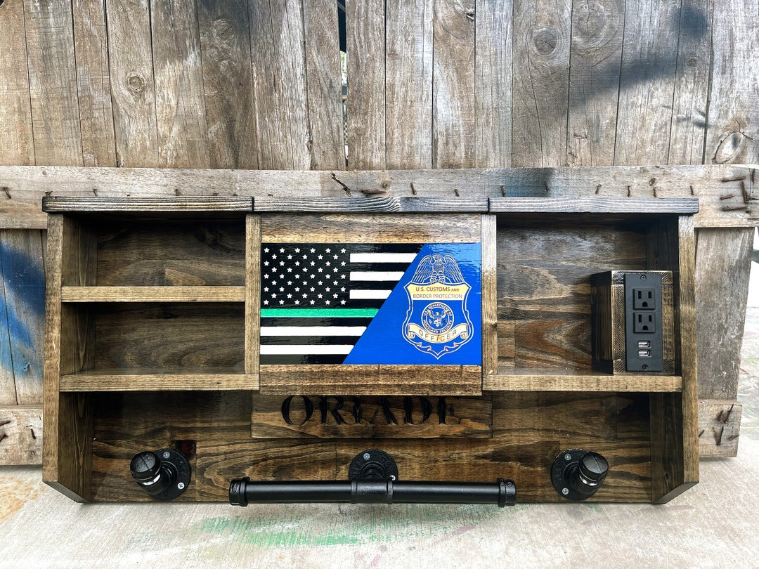 Custom Wall Mounted Duty Rack - Police Gear - Duty Gear Rack - EDC ...