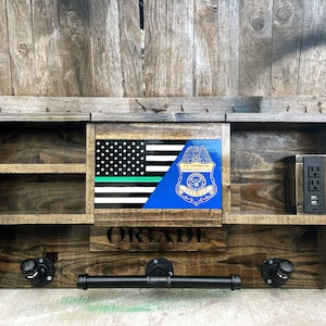Custom Wall Mounted Duty Rack - Police Gear - Duty Gear Rack - EDC ...