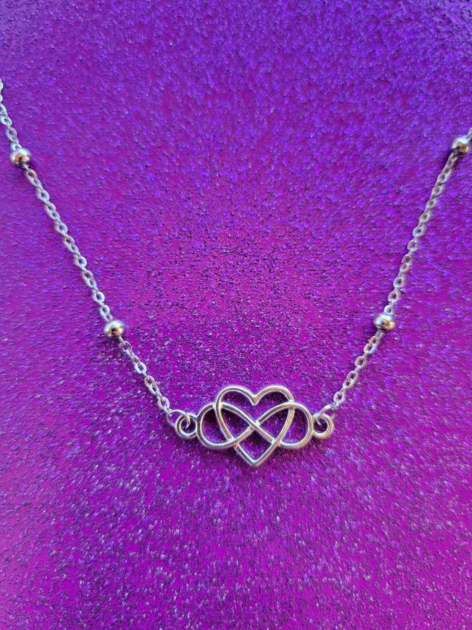 Polyamory Pride Infinity Heart Necklace - Etsy